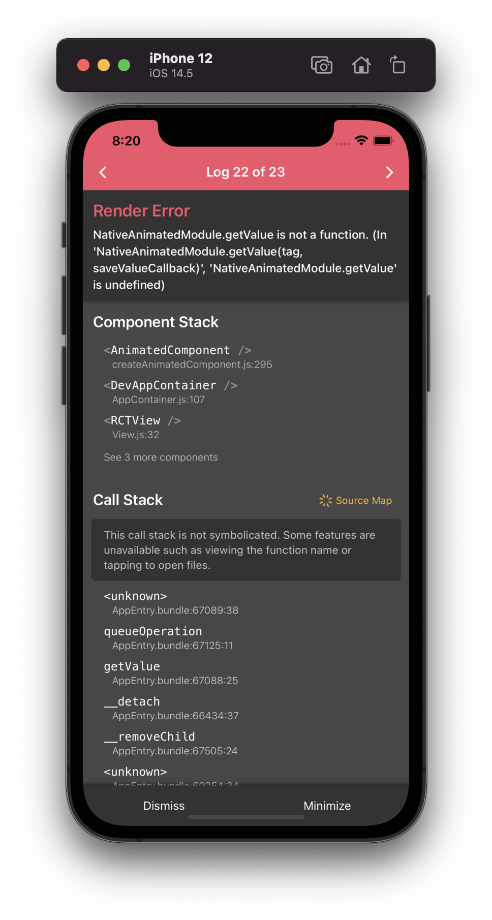 [0.66.1] NativeAnimatedModule.getValue is not a function · Issue #32464 · facebook/react-native ...