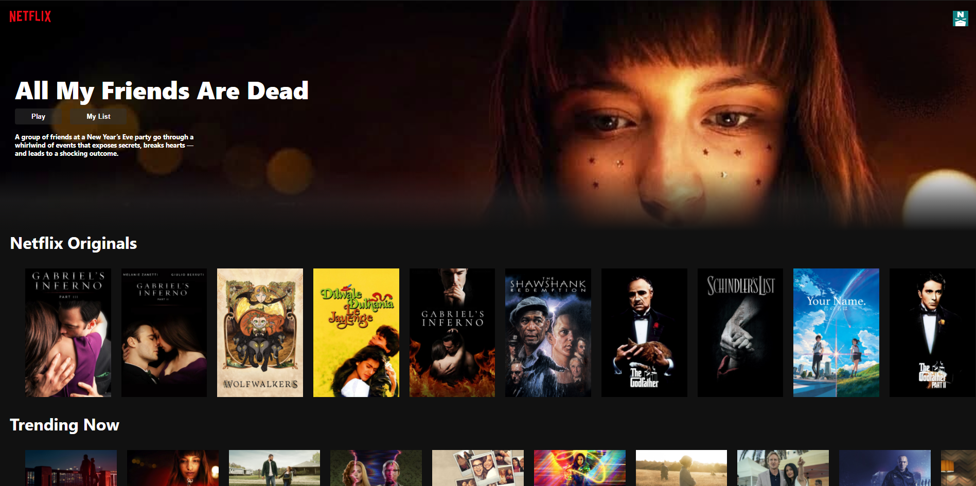 GitHub - withwit/netflix-clone: A react.js based netflix project with some functionalities.