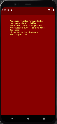 Navigator assertion issue · Issue #71374 · flutter/flutter · GitHub