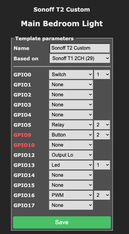 Sonoff T2 (2 Gang) with a Sonoff D1 Dimmer -> How to make dimming work · arendst Tasmota ...
