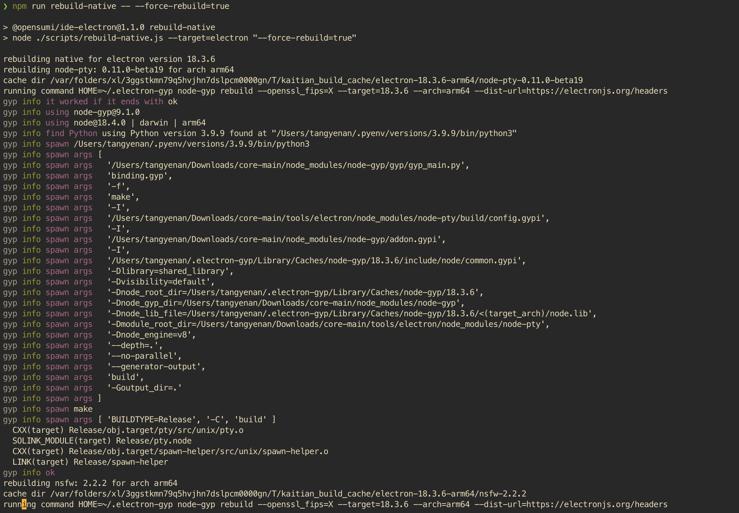 [BUG] core/tools/electron 运行错误 · Issue #1393 · opensumi/core · GitHub