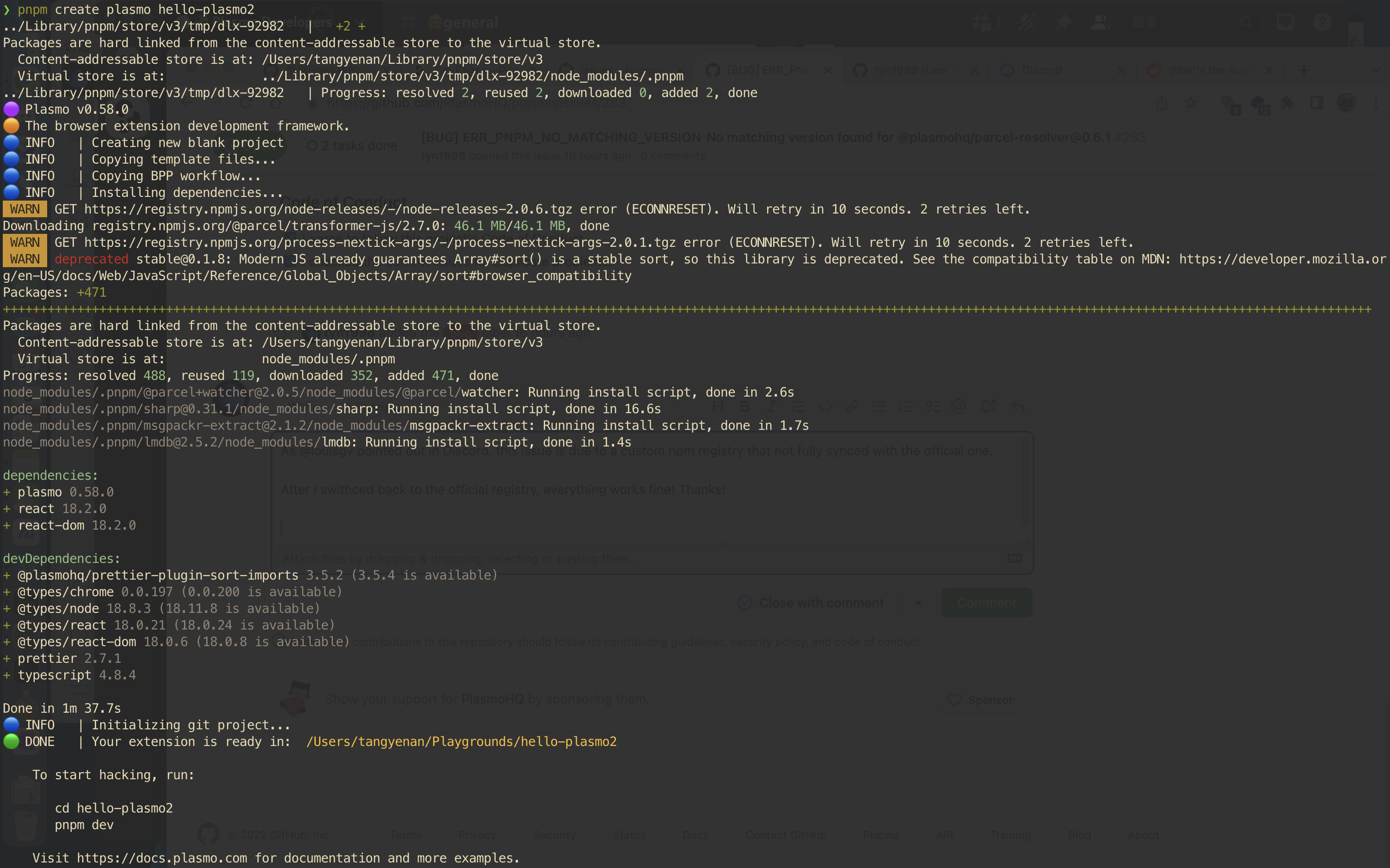 Bug Errpnpmnomatchingversion No Matching Version Found For