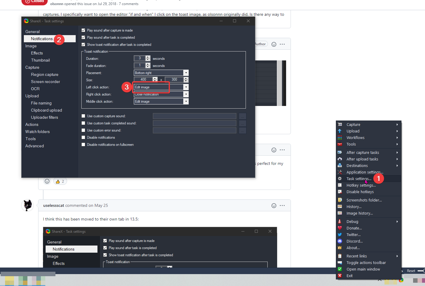 Feature req: open editor after capture when clicking on preview image · Issue #3562 · ShareX ...