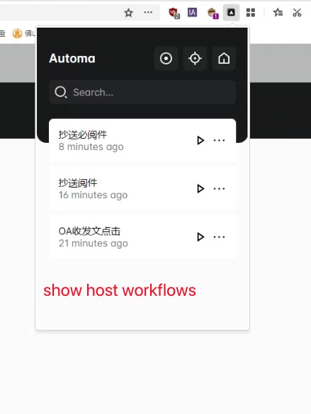 can't choose host Workflows in webpage · Issue #499 · AutomaApp/automa · GitHub