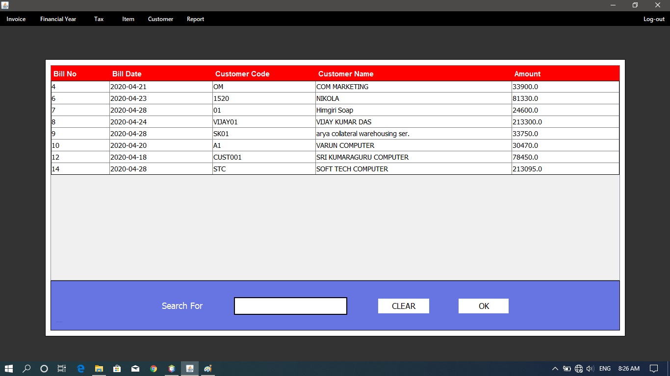 GitHub - kapilmistry61/Gst-Billing-Java-Application: GST Billing ...