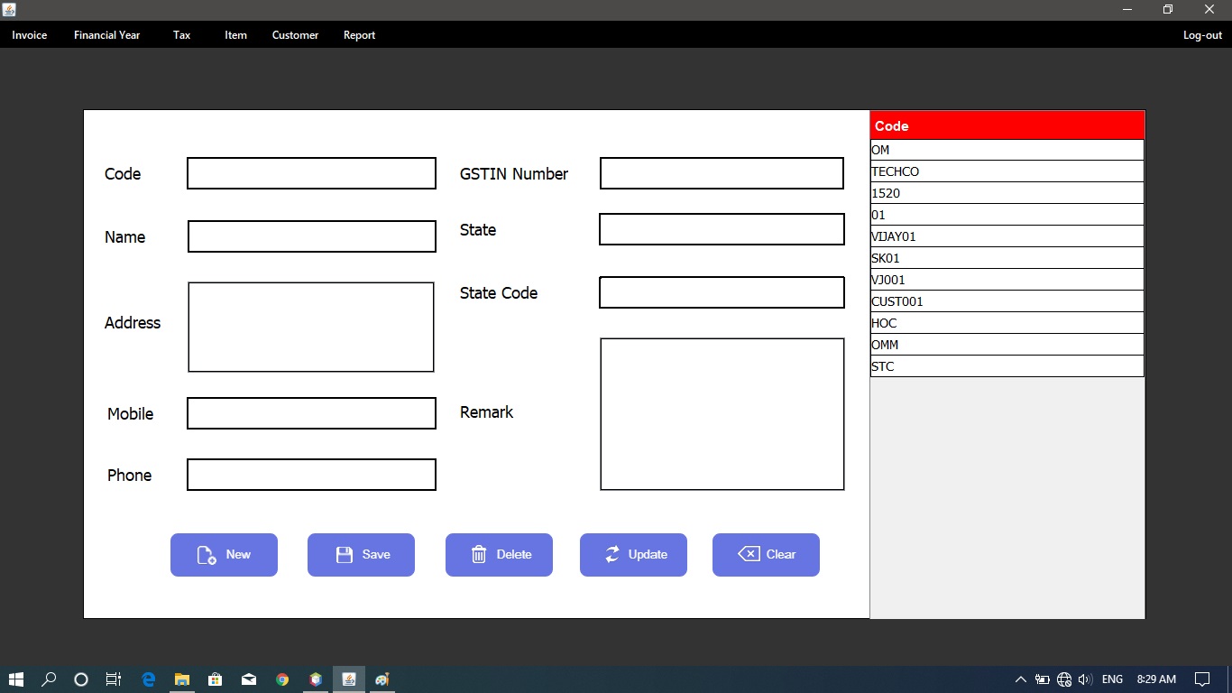 GitHub - kapilmistry61/Gst-Billing-Java-Application: GST Billing ...