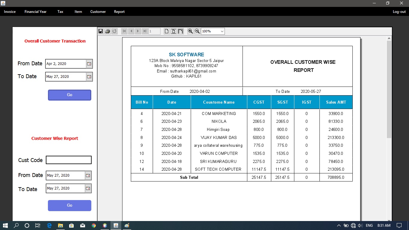 GitHub - kapilmistry61/Gst-Billing-Java-Application: GST Billing ...