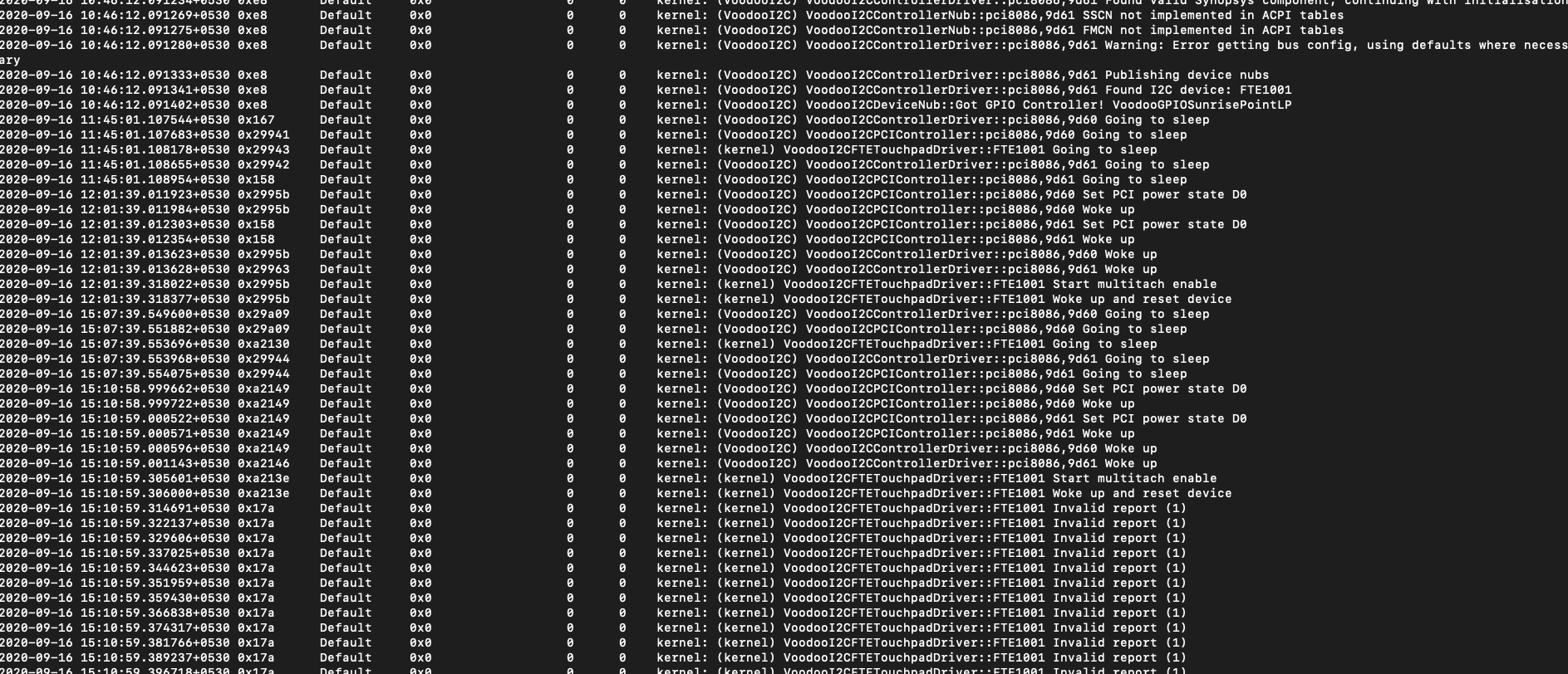 Invalid report(0) · Issue #380 · VoodooI2C/VoodooI2C · GitHub