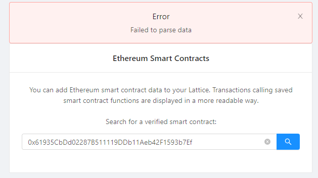 "Failed to parse data" Error When Loading 0x Contract ABI Definitions · Issue #109 · GridPlus ...