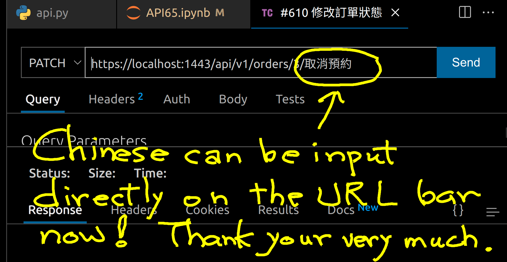I can't input Chinese characters on URL bar and query · Issue #535 ...