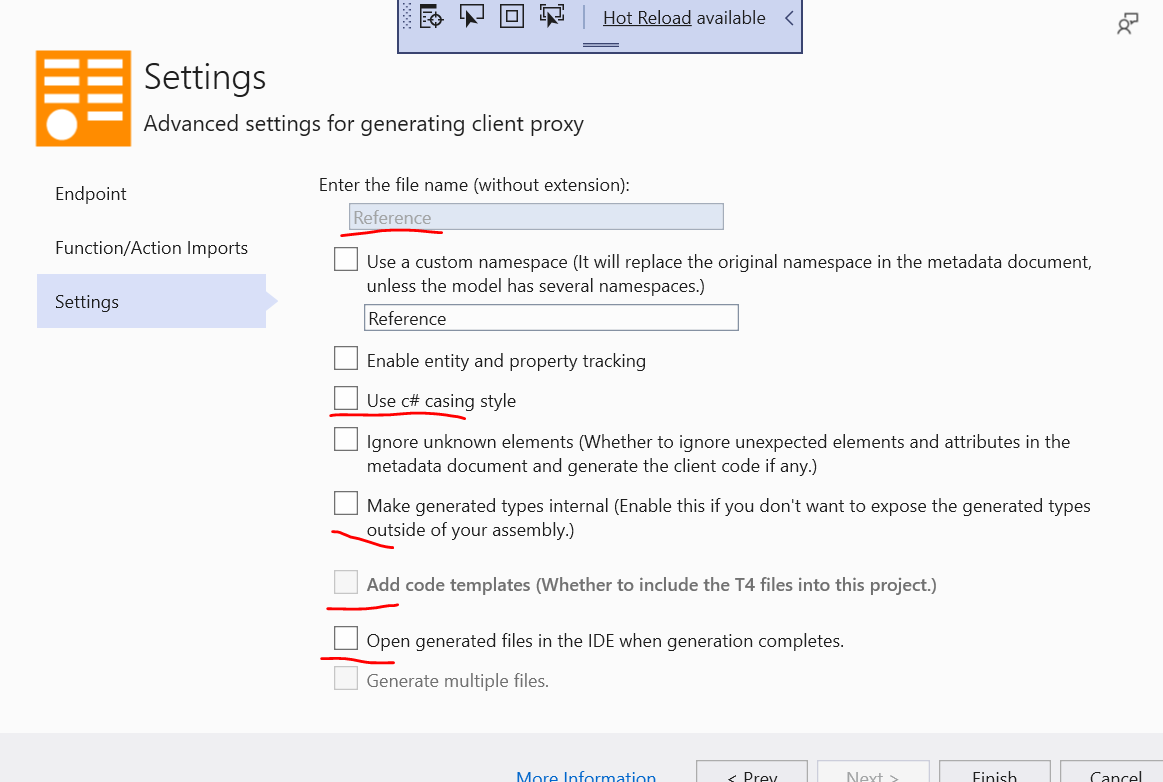 Updating Connected Service does not set previously selected options · Issue #98 · OData ...