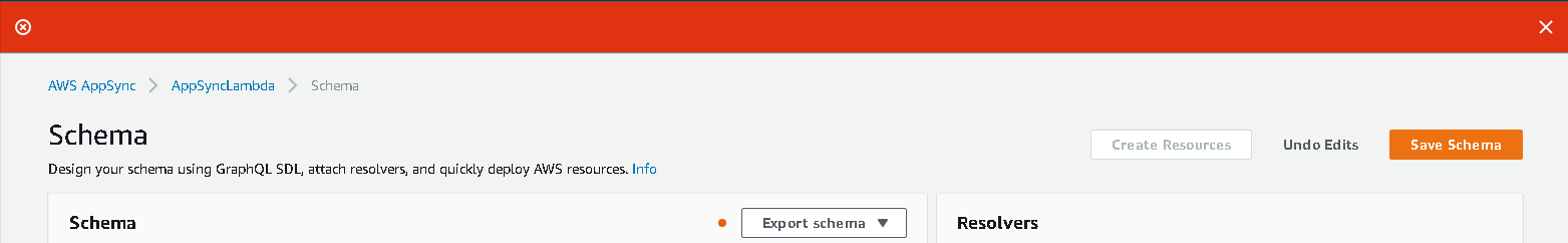 Unable To Save Graphql Schema In The Appsync Console · Issue 141 · Awsaws Appsync Community 5548