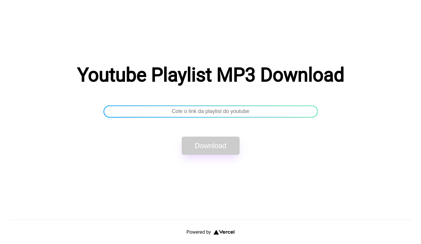 GitHub - AugustoSavi/YoutubePlaylistMP3Downloader