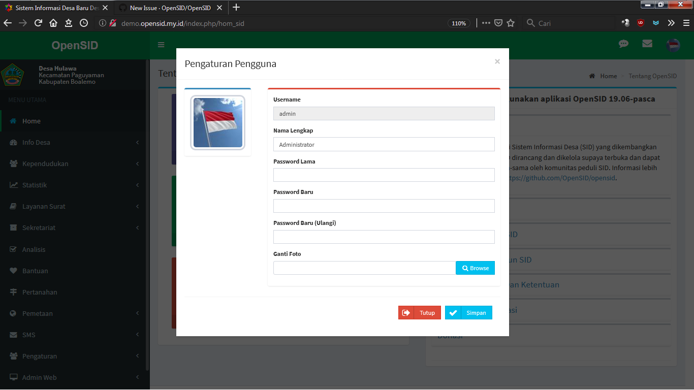 [BUG] XSS di Form Nama Pengguna · Issue #2118 · OpenSID/OpenSID · GitHub
