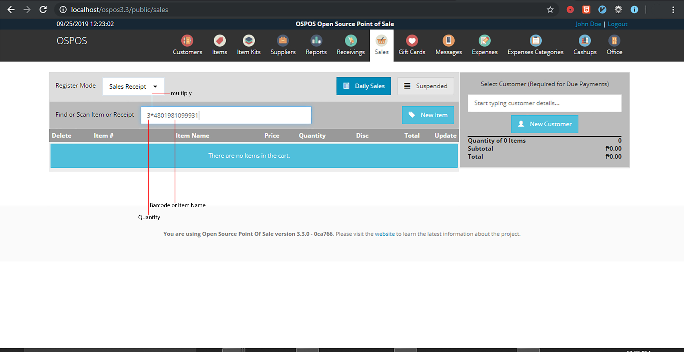 On sales item entry combine order quantity with entry of item number · Issue #2551 ...