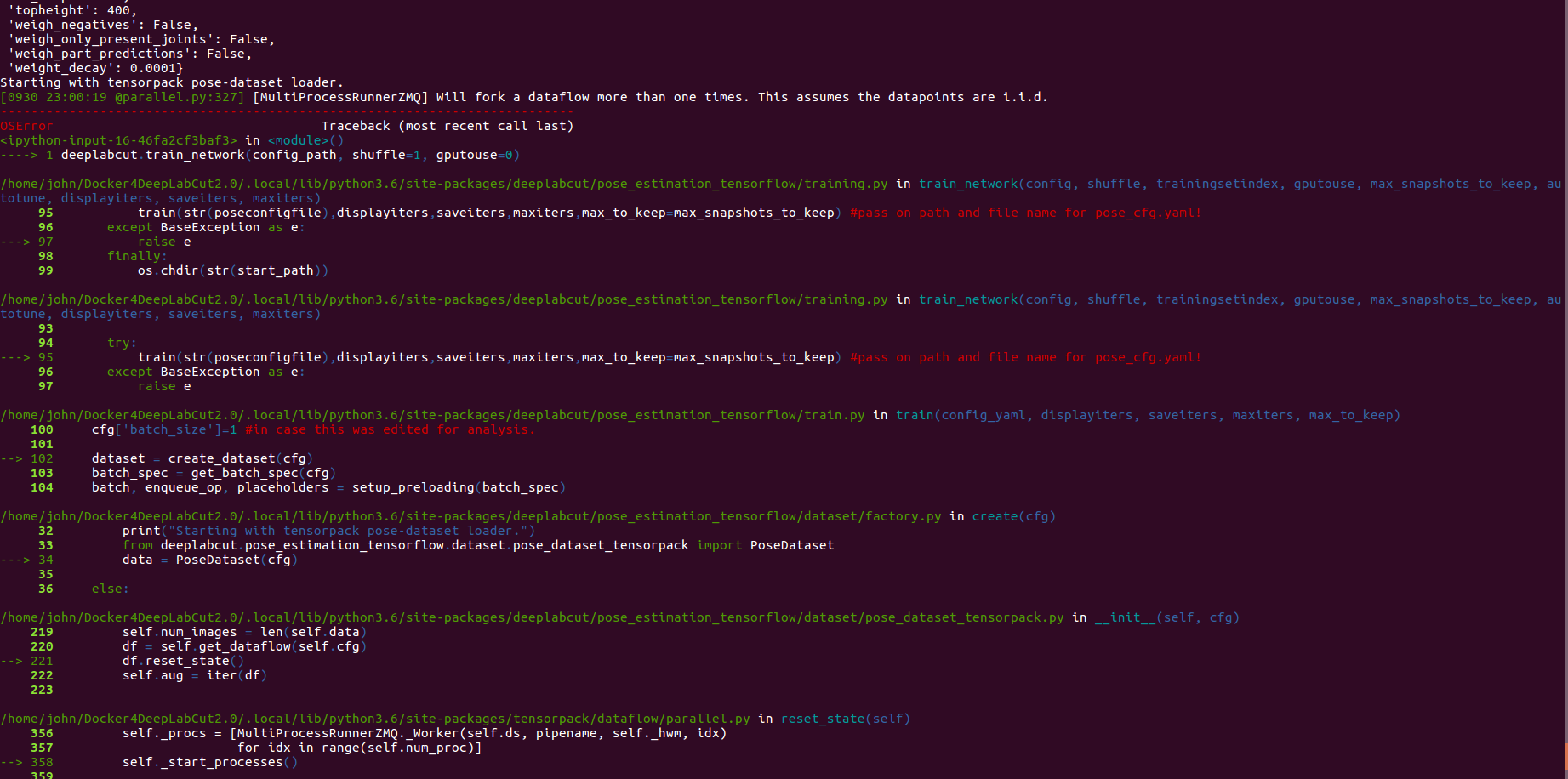 Issues Using Tensorpack For Data Augmentation · Issue 429 · Deeplabcut Deeplabcut · Github