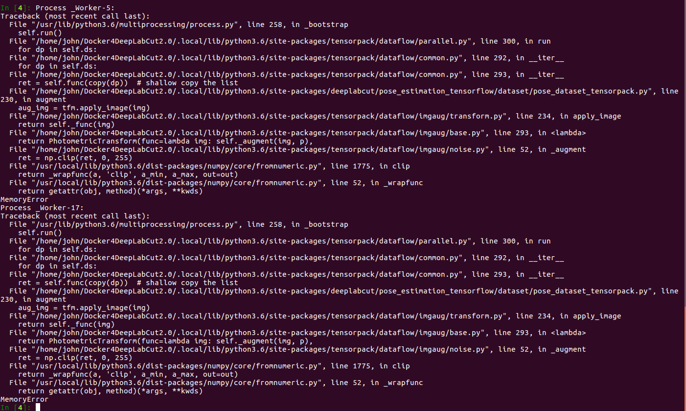 Issues using Tensorpack for data augmentation · Issue #429 · DeepLabCut/DeepLabCut · GitHub