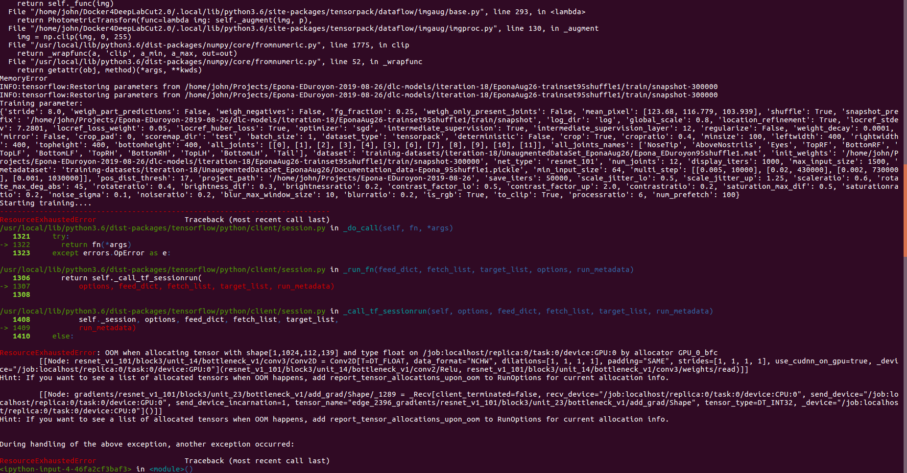 Issues Using Tensorpack For Data Augmentation · Issue 429 · Deeplabcut Deeplabcut · Github