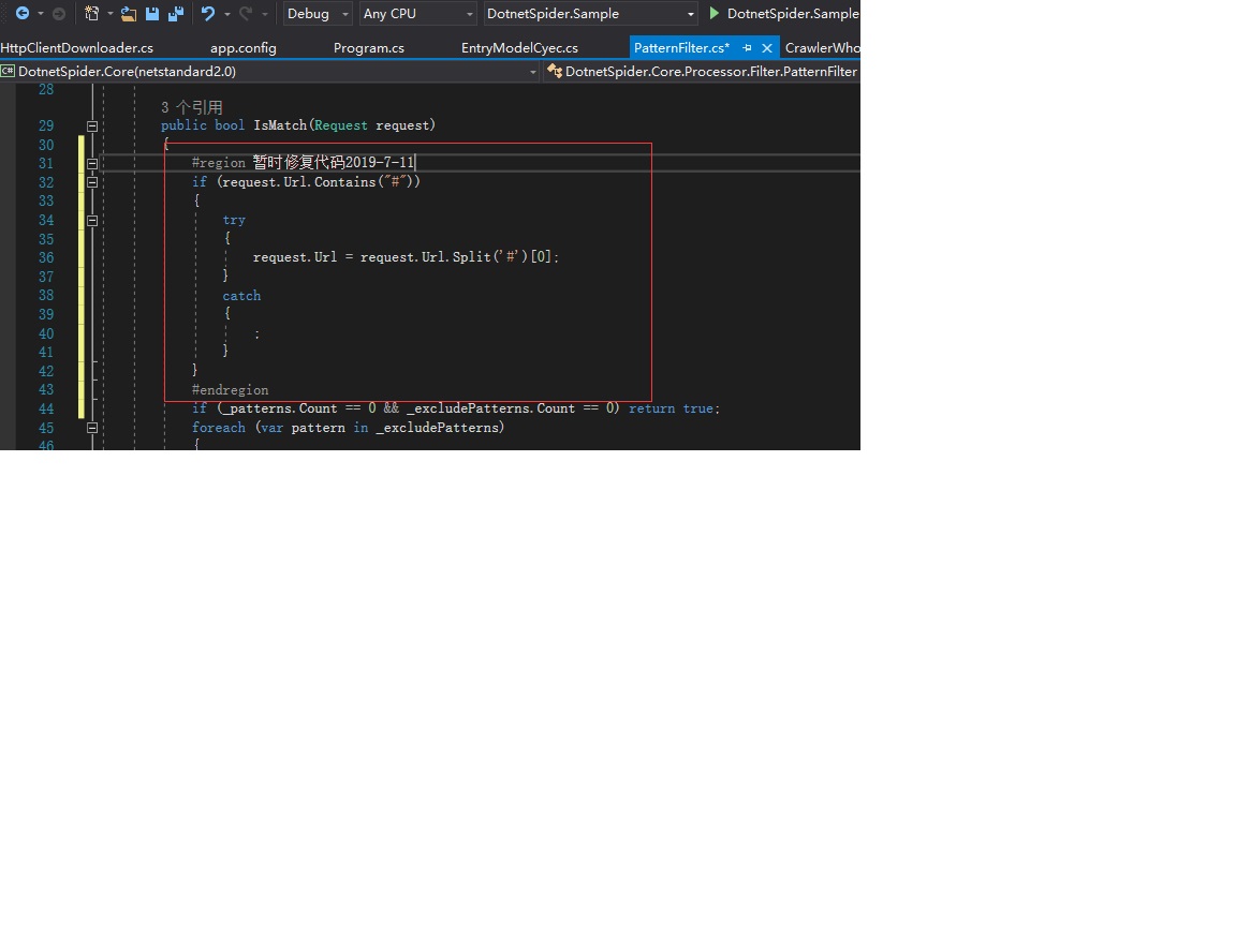 关于httpclient下载器对uri中#号网址无法抓取 · Issue #130 · dotnetcore/DotnetSpider · GitHub