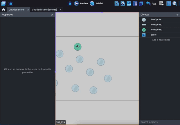 Loss of focus when changing the value of an object variable at instance level in the properties ...