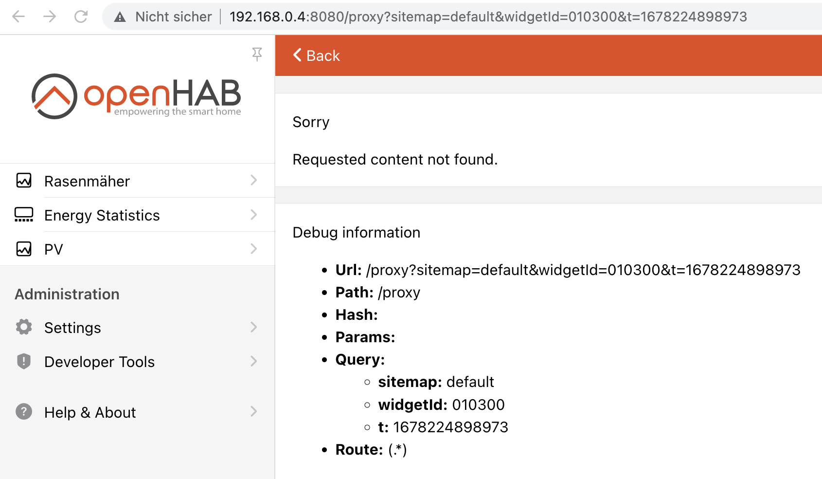 [BasicUI] Proxy for video and image widgets is not available anymore · Issue #1782 · openhab ...