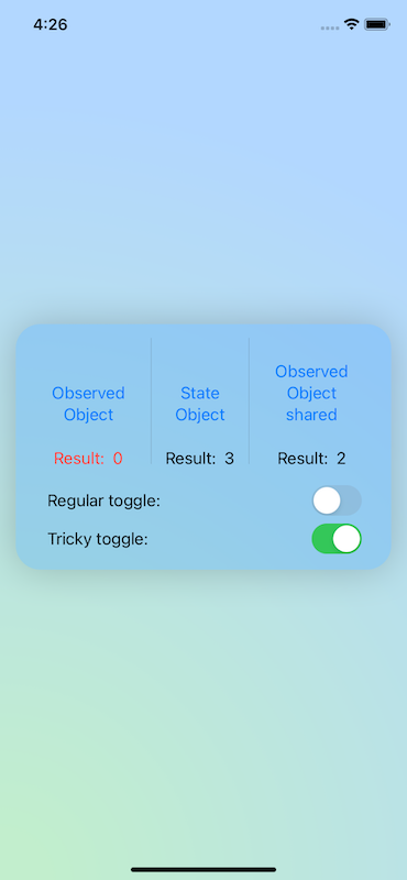 Demo App For SwiftUI State Management