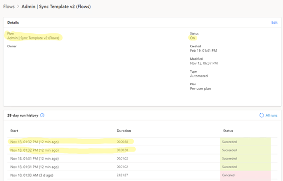[BUG]: Admin | Sync Template v2 (Apps) and Admin | Sync Template v2 (Flows) start twice and flow ...