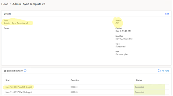 [BUG]: Admin | Sync Template v2 (Apps) and Admin | Sync Template v2 (Flows) start twice and flow ...