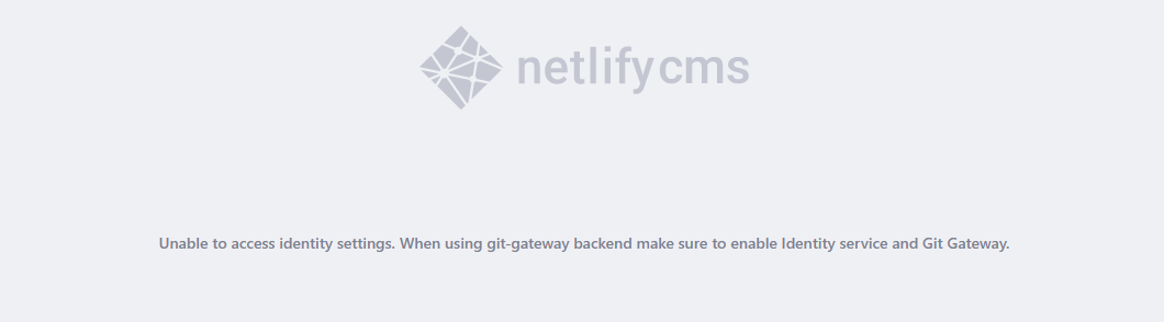 'Unable to access identity settings' when trying to log in to Netlify ... 'Unable to access identity settings' when trying to log in to Netlify ...