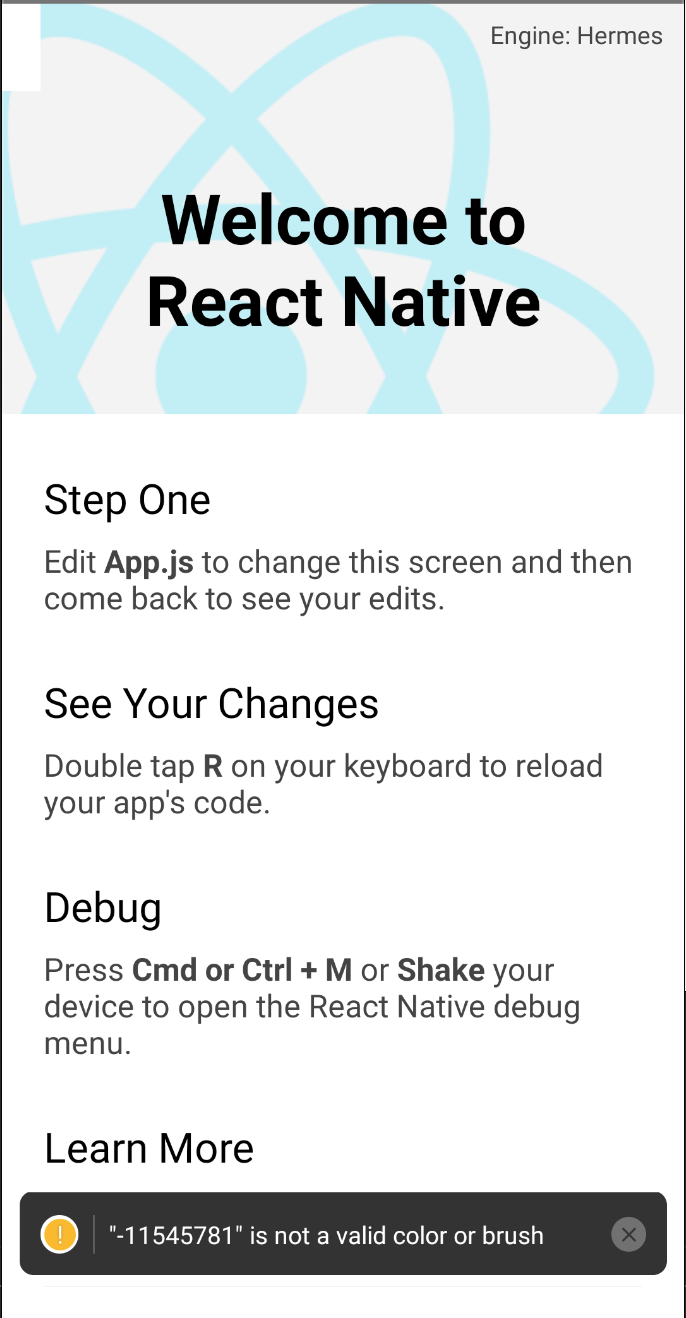 interpolateColor on android is not working · Issue #2009 · software-mansion/react-native ...