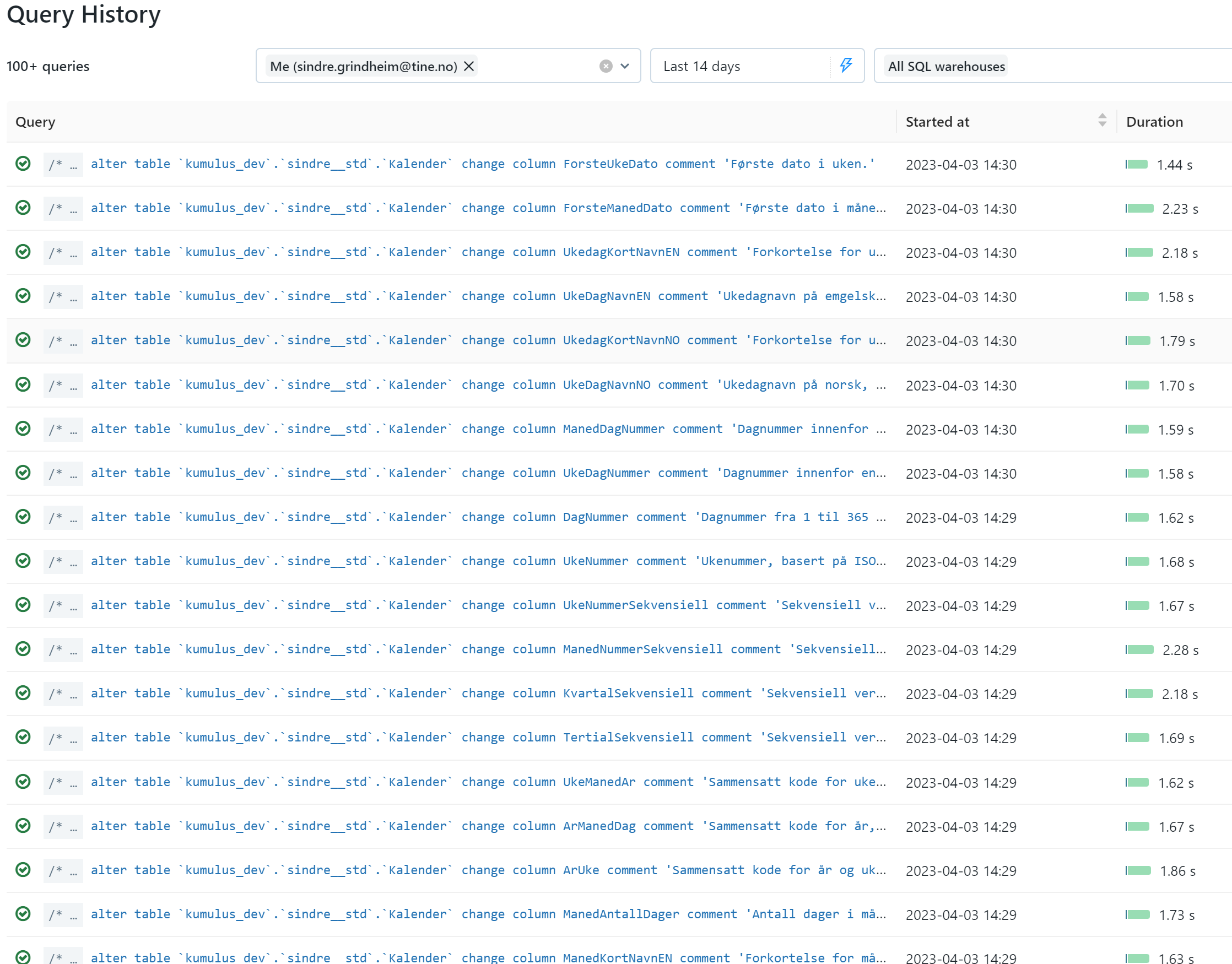 Performance improvement on persist_docs · Issue #507 · databricks/dbt-databricks · GitHub