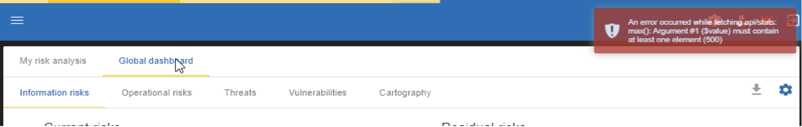 [FrontOffice] Global dashboard max calculation error · Issue #507 · monarc-project/MonarcAppFO ...