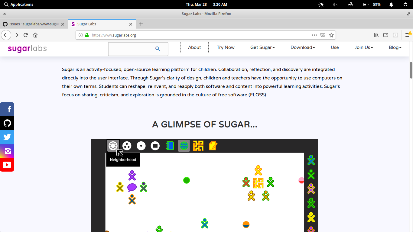 Improve the design of fixed social media hyperlinks on main page ...