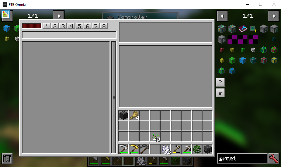 Left side panel of controller overlaps with JEI's bookmarks · Issue #403 · McJtyMods/XNet · GitHub