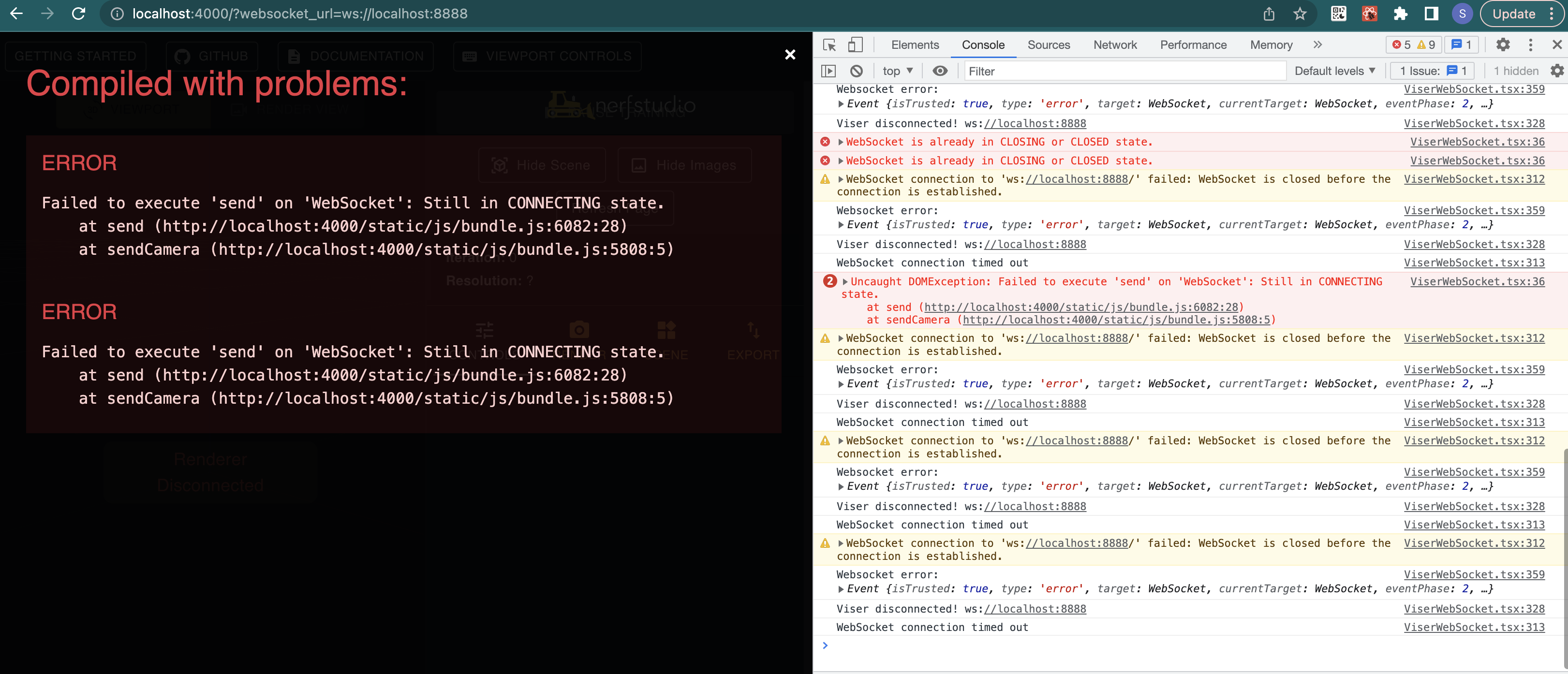 Blank viewer · Issue #1735 · nerfstudio-project/nerfstudio · GitHub