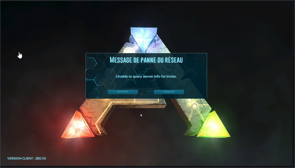 [Ark Survival evolved] - Error to connect server - Unable to Query server info for invite ...