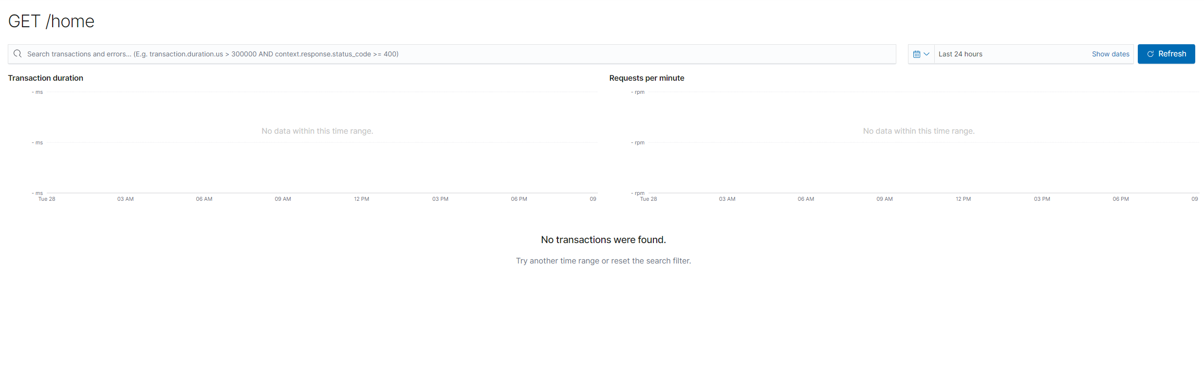 Transactions cannot be opened in Kibana · Issue #241 · elastic/apm-agent-dotnet · GitHub
