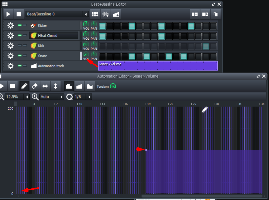 Automation track inside Beat+Bassline editor · Issue #4576 · LMMS/lmms · GitHub