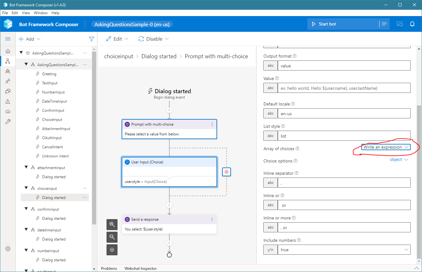 Can't write expression for Multi-choice question dialog · Issue #7154 ...