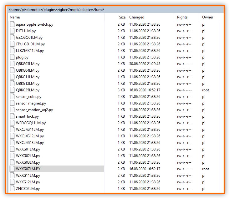 lumi module not found ??? · Issue #386 · stas-demydiuk/domoticz-zigbee2mqtt-plugin · GitHub