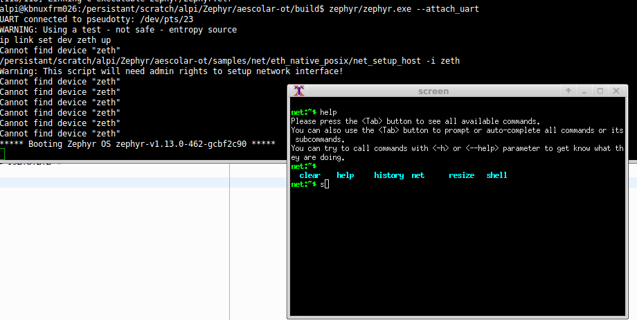 Cannot use new shell with native_posix · Issue #10127 · zephyrproject-rtos/zephyr · GitHub