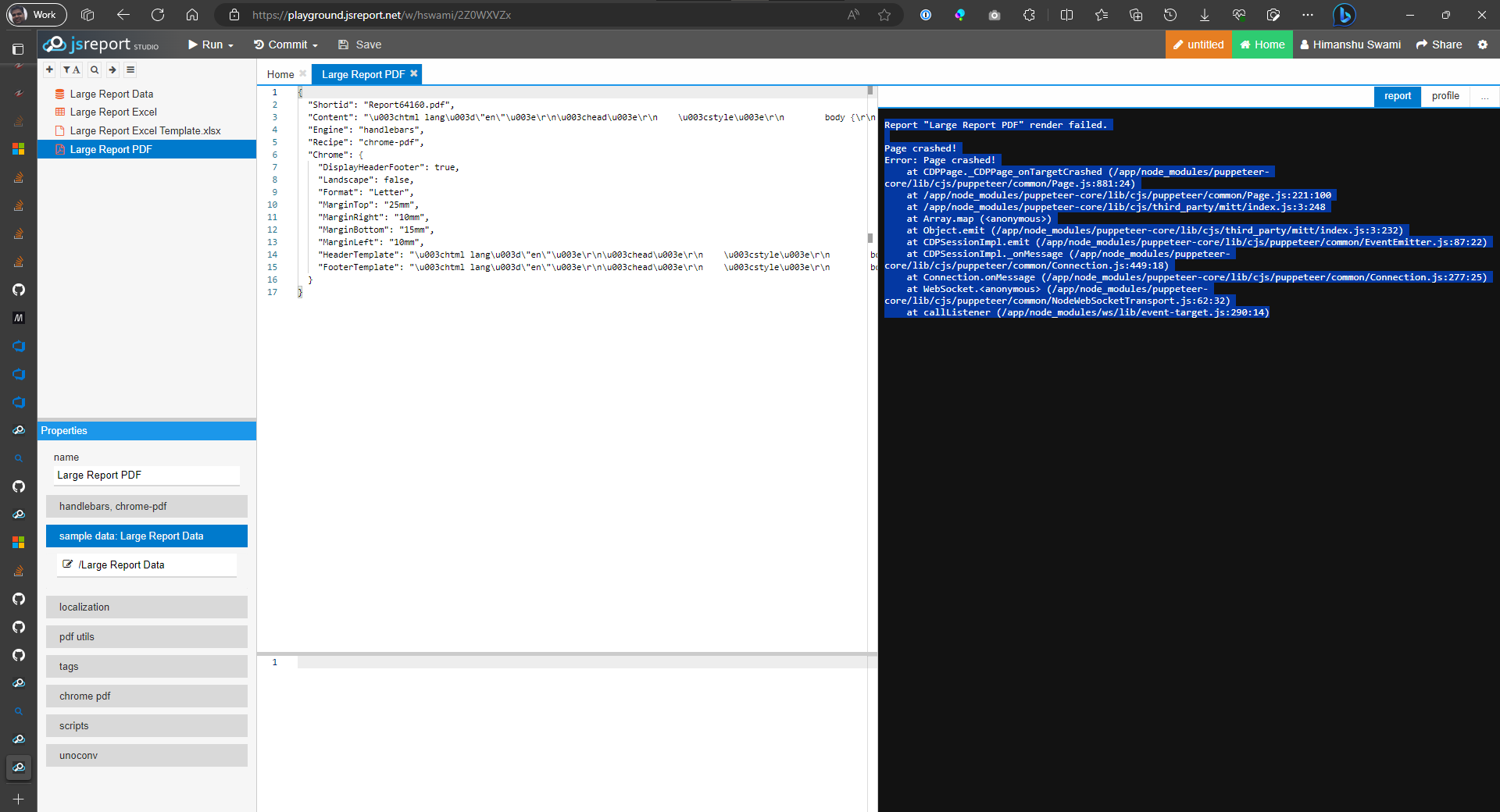 Multiple issues with 4.0.0 release · Issue #1095 · jsreport/jsreport · GitHub