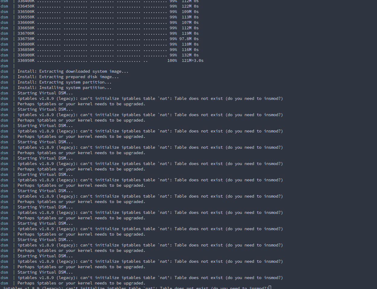 iptables issue · Issue #17 · vdsm/virtual-dsm · GitHub