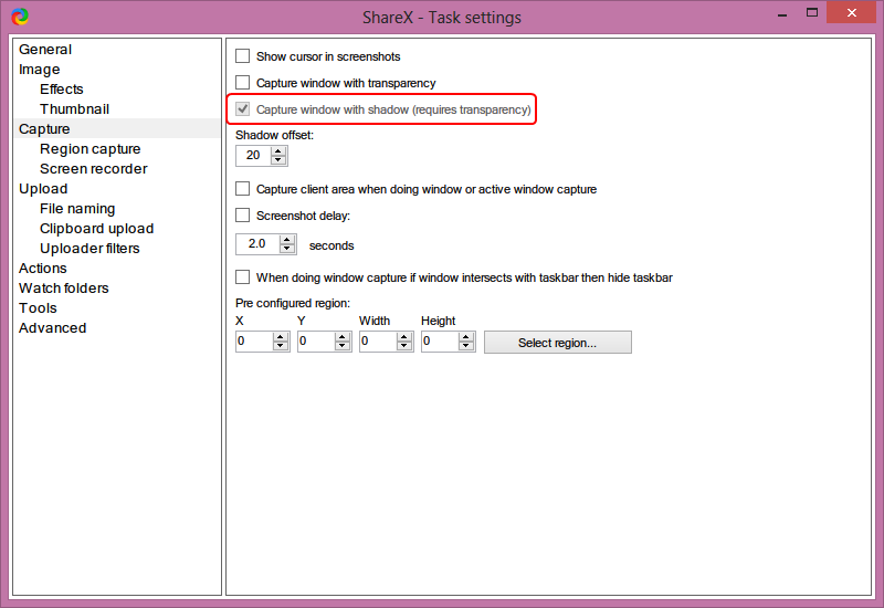 Capture window with shadow with more options · Issue #2728 · ShareX ...