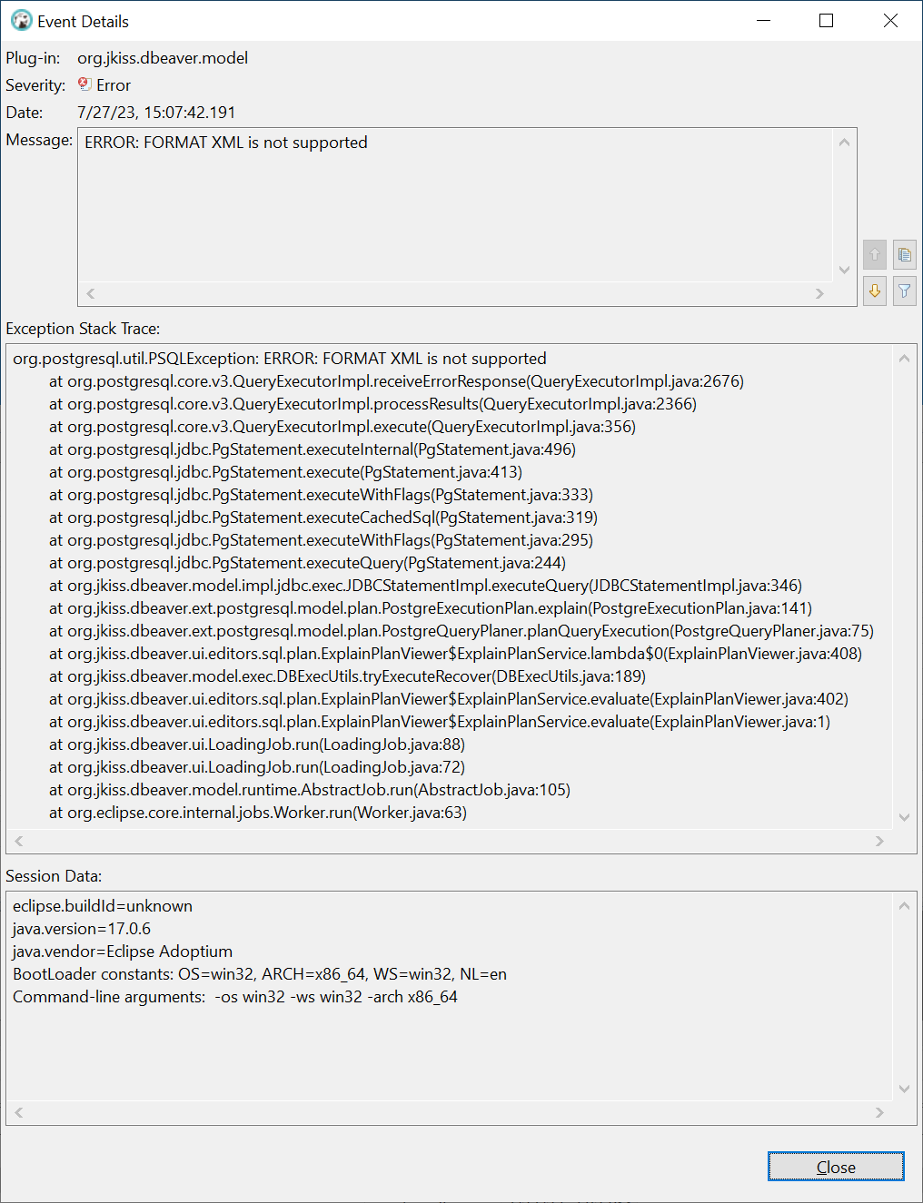 Explain Throws Error In Yellowbrick · Issue 20724 · Dbeaverdbeaver · Github