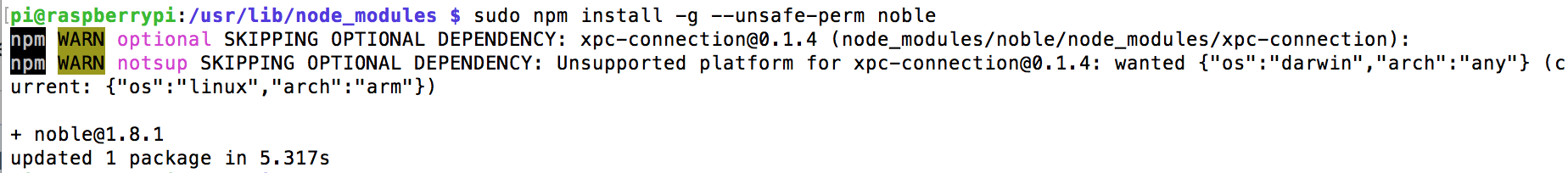 Can't install noble correctly · Issue #740 · noble/noble · GitHub
