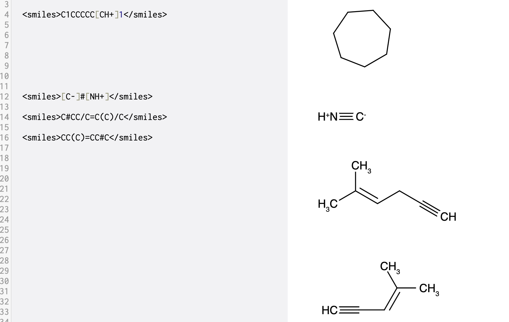 Smiles. Rendering problem. Cation is displayed but anion is not. · Issue #120 · Mathpix/mathpix ...