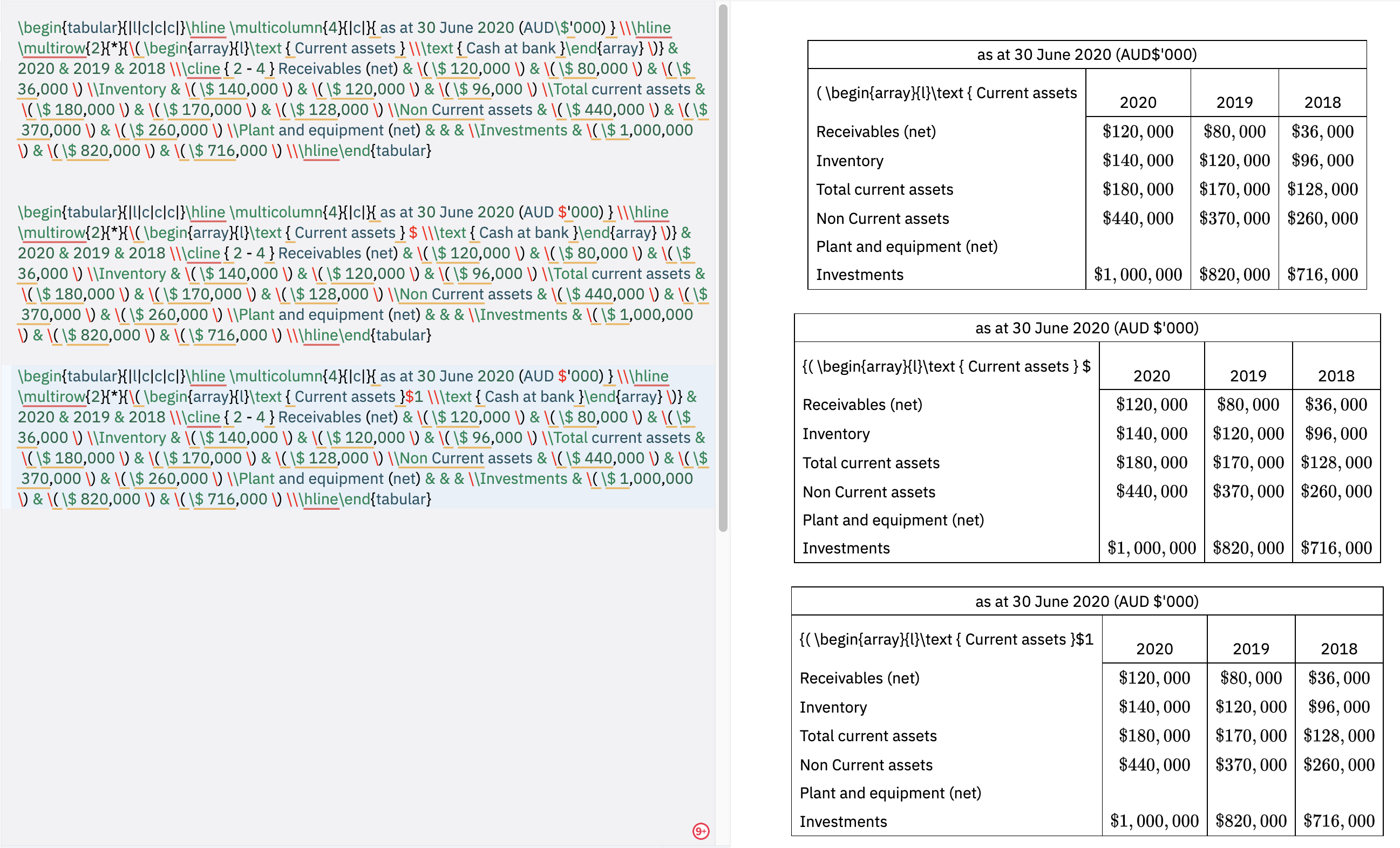 Rendering error for nested equation for \begin{tabular}...\end{tabular} · Issue #226 · Mathpix ...