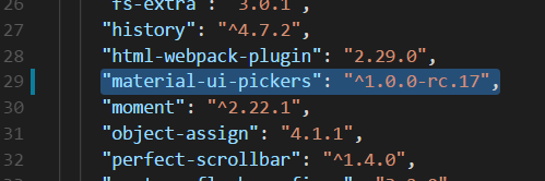Property 'initialFocusedDate' does not exist on type... · Issue #637 · mui/material-ui-pickers ...