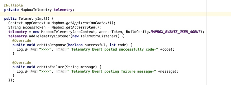 [android] Mapbox.getTelemetry().setDebugLoggingEnabled(true) is ignored · Issue #14376 · mapbox ...